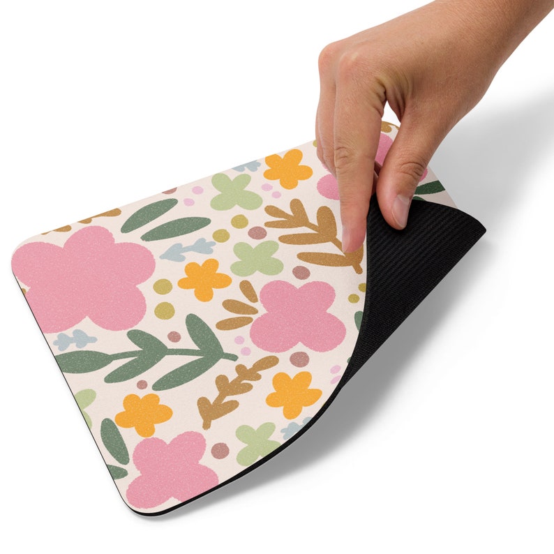 Cute Floral Mouse Pad Boho Floral Mouse Pad Aesthetic Mousepad Teacher ...