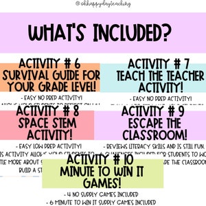 End of School Year Activities Bundle! - Etsy