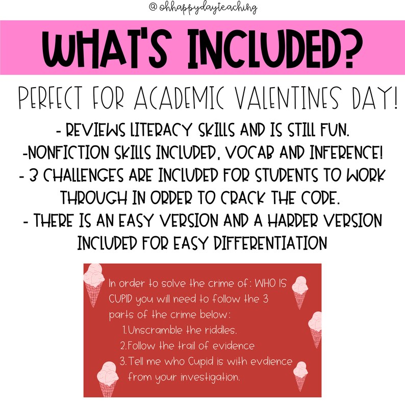 Valentine's Day Mystery | Valentines Escape the Room | Literacy Game - Etsy