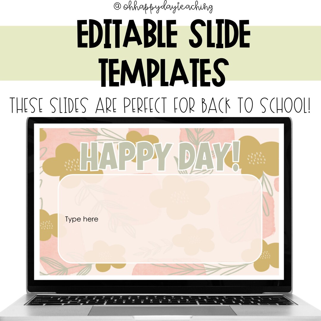 Google Slide Templates. | Daily Agenda Slides. September Slides. - Etsy