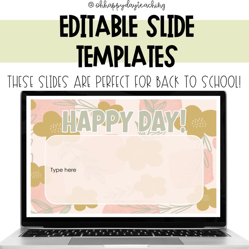 Google Slide Templates. | Daily Agenda Slides. September Slides. - Etsy