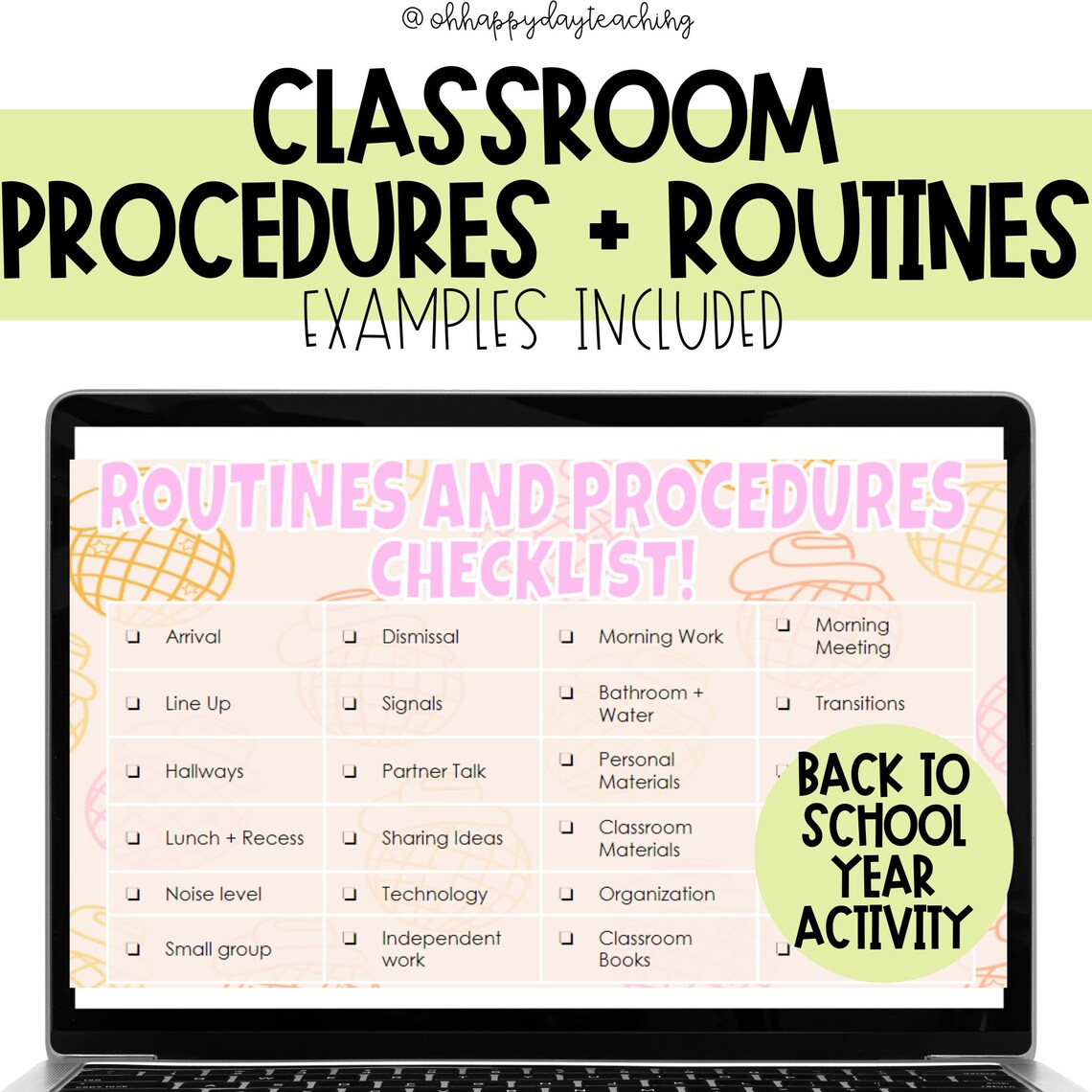 Back to School Routines and Procedures. - Etsy