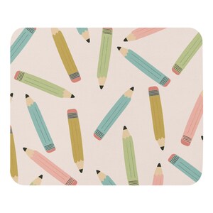 Cute Pencils Mouse Pad - Boho Pencils Mouse Pad - Aesthetic Mousepad ...