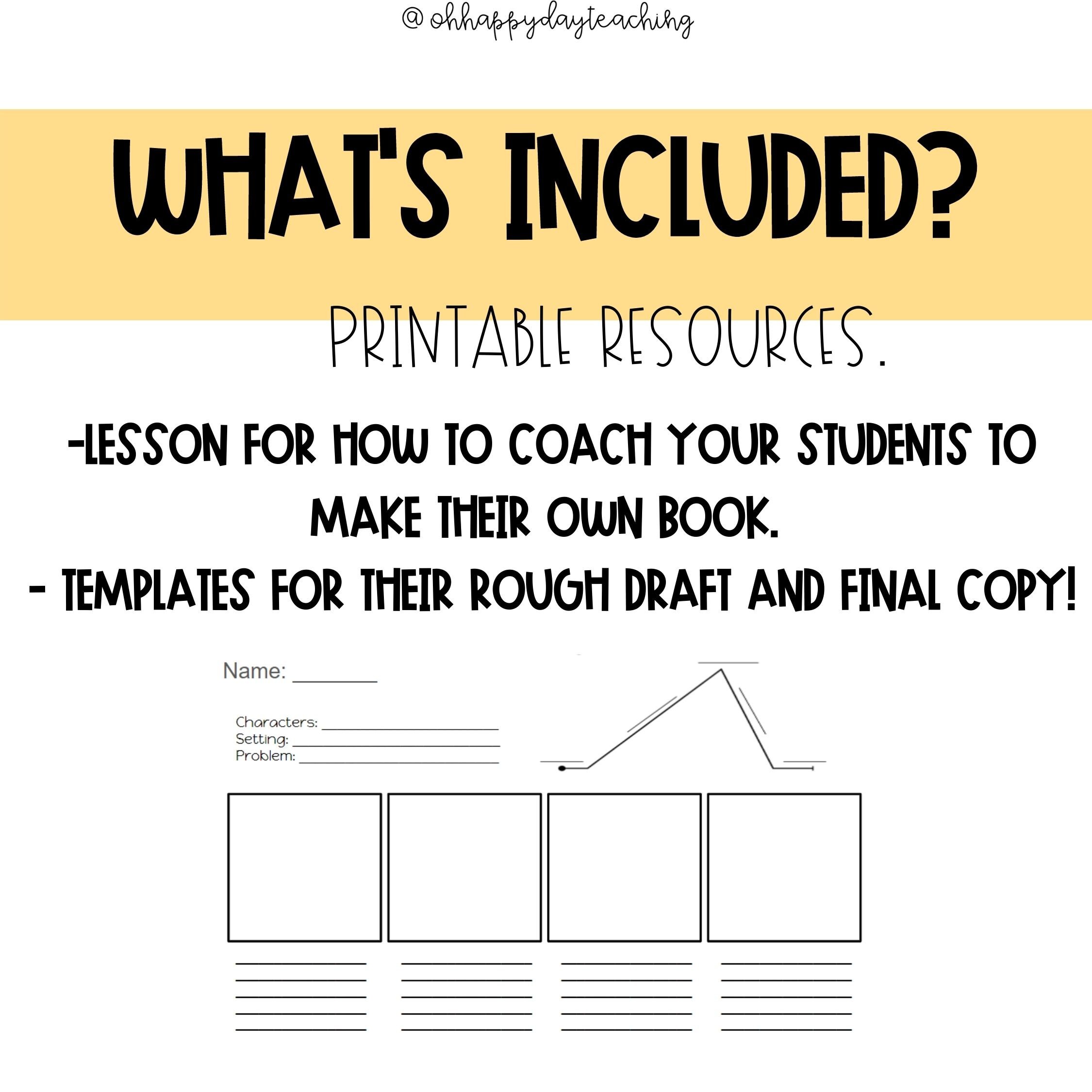 Create Your Own Children's Book Template! End of Year Activity! - Etsy