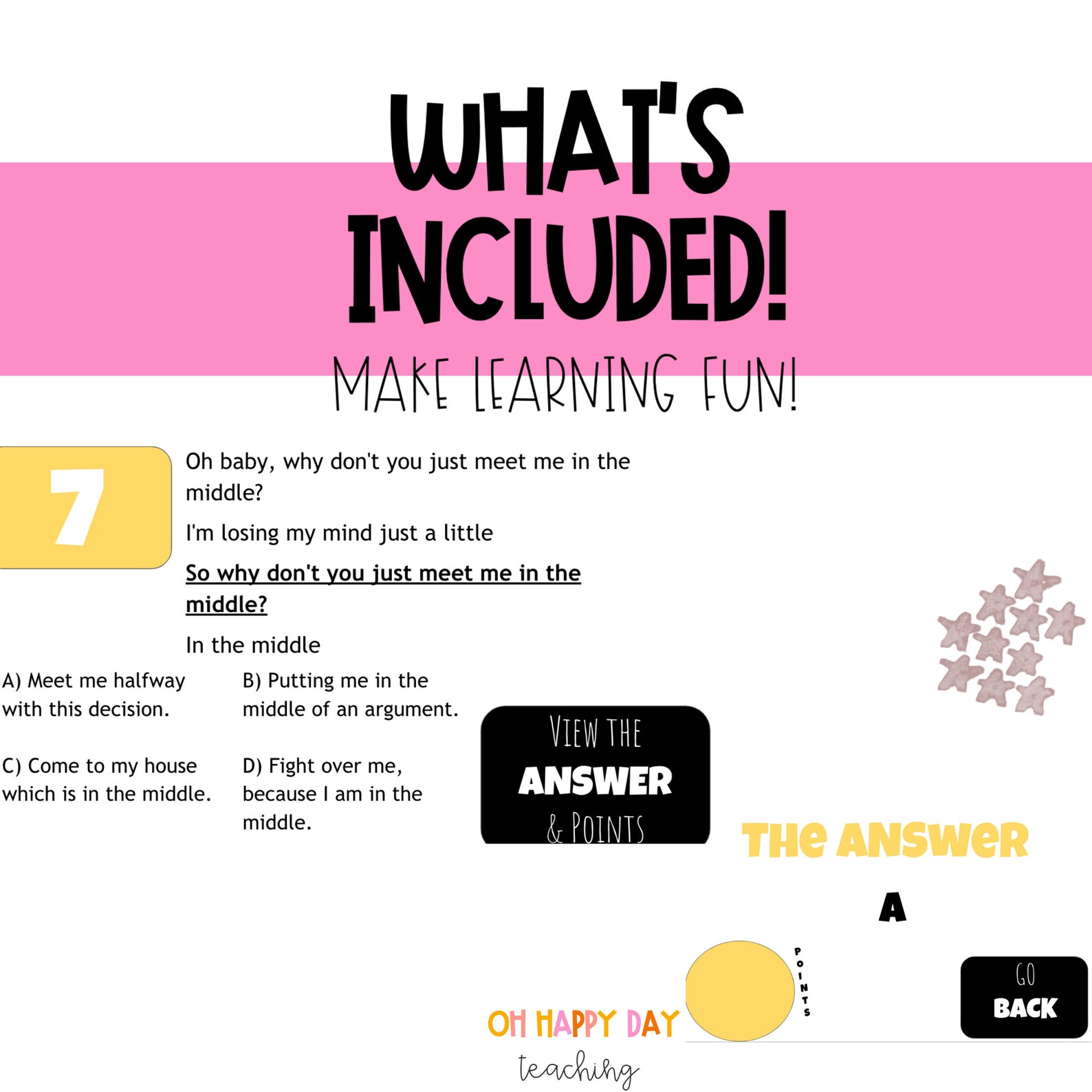 Inferencing Game. | Upper Elementary Literacy Game. | Engaging Academic ...