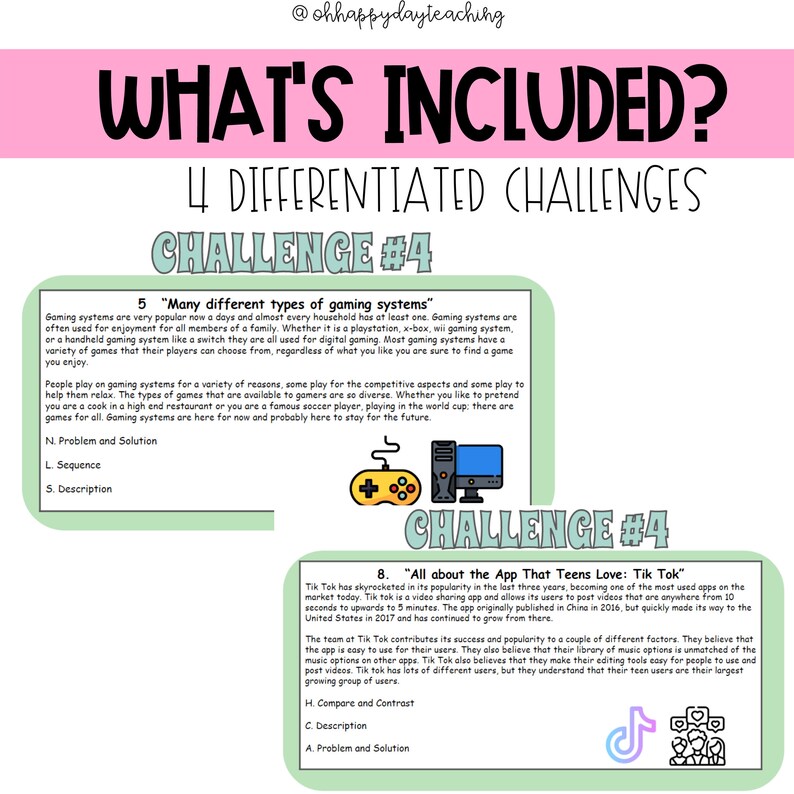 Nonfiction Text Structure Review. Test Prep Review Reading Review Game ...