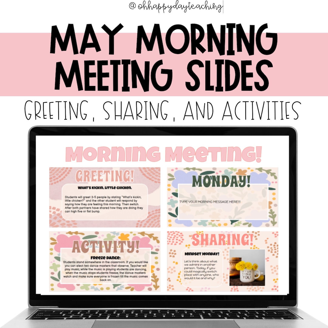 May Morning Meeting Slides. | Morning Meeting Activities. | Classroom ...