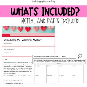 Valentine's Day Mystery | Valentines Escape the Room | Literacy Game - Etsy