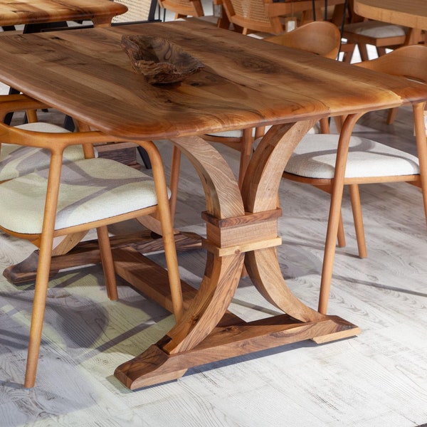 Rustic Wood Dining Table - Etsy