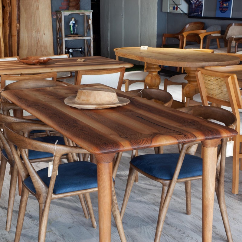Walnut Dining Table - Etsy