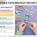 Printable Faith Bracelet Prayer Card | Salvation Bracelet Card, Sunday ...