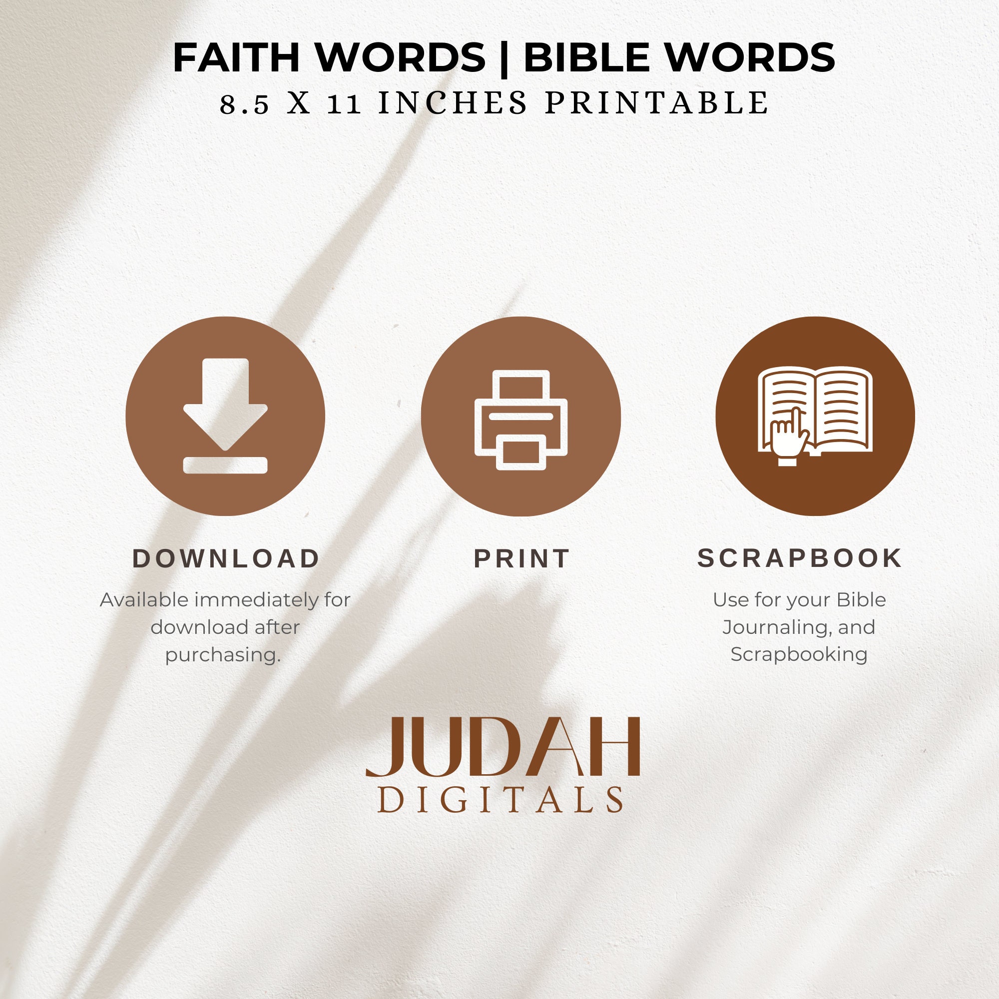 Printable Bible Faith Words, Bible Journaling, Christian Collage Sheet ...