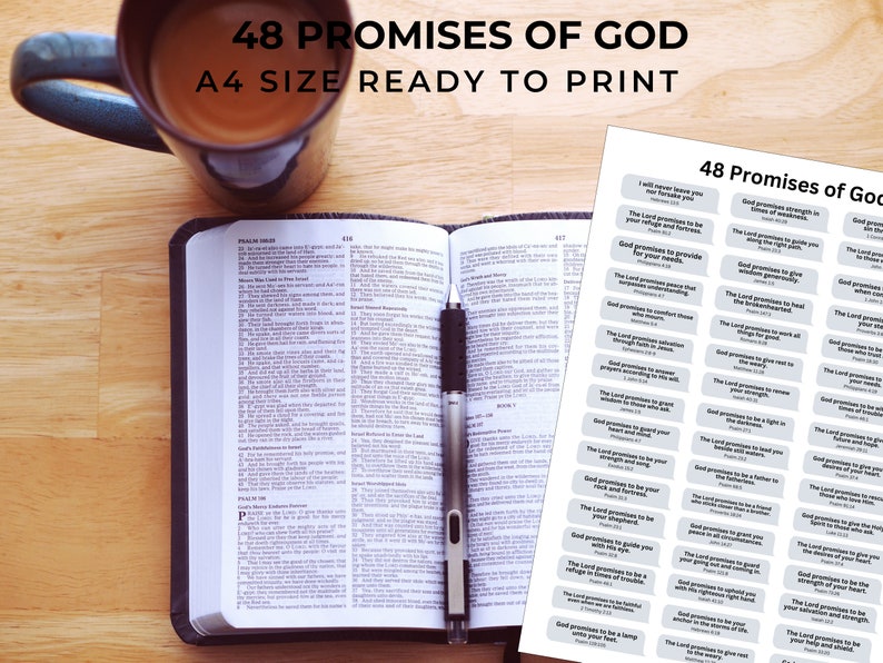 Promises of God Bible Verse Printable | Printable Scripture | Bible ...
