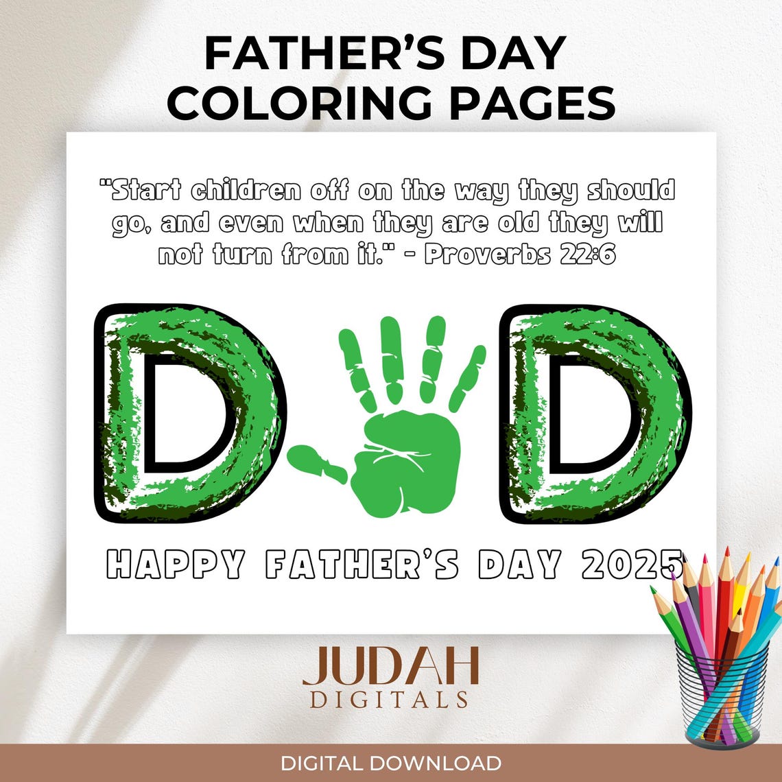 Happy Father's Day Coloring Pages for Sunday School | Sunday School ...
