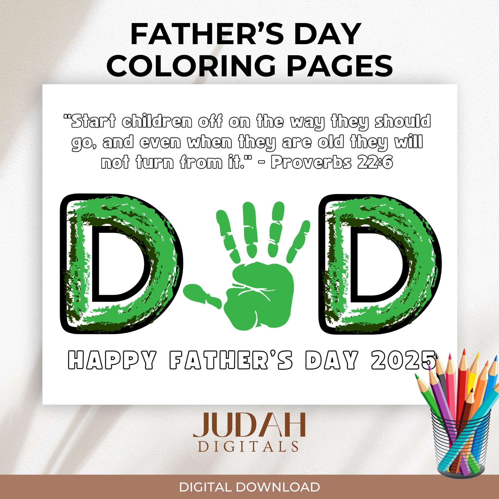 Happy Father's Day Coloring Pages for Sunday School | Sunday School ...