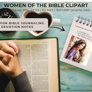 Women of the Bible Clip Art Bundle Ruth, Queen Esther, Mary, Samaritan ...