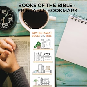 Books of the Bible Printable Bookmark, Bible Book Reading Tracker ...