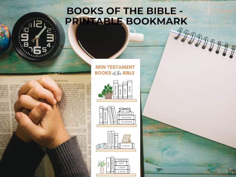 Books of the Bible Printable Bookmark, Bible Book Reading Tracker ...