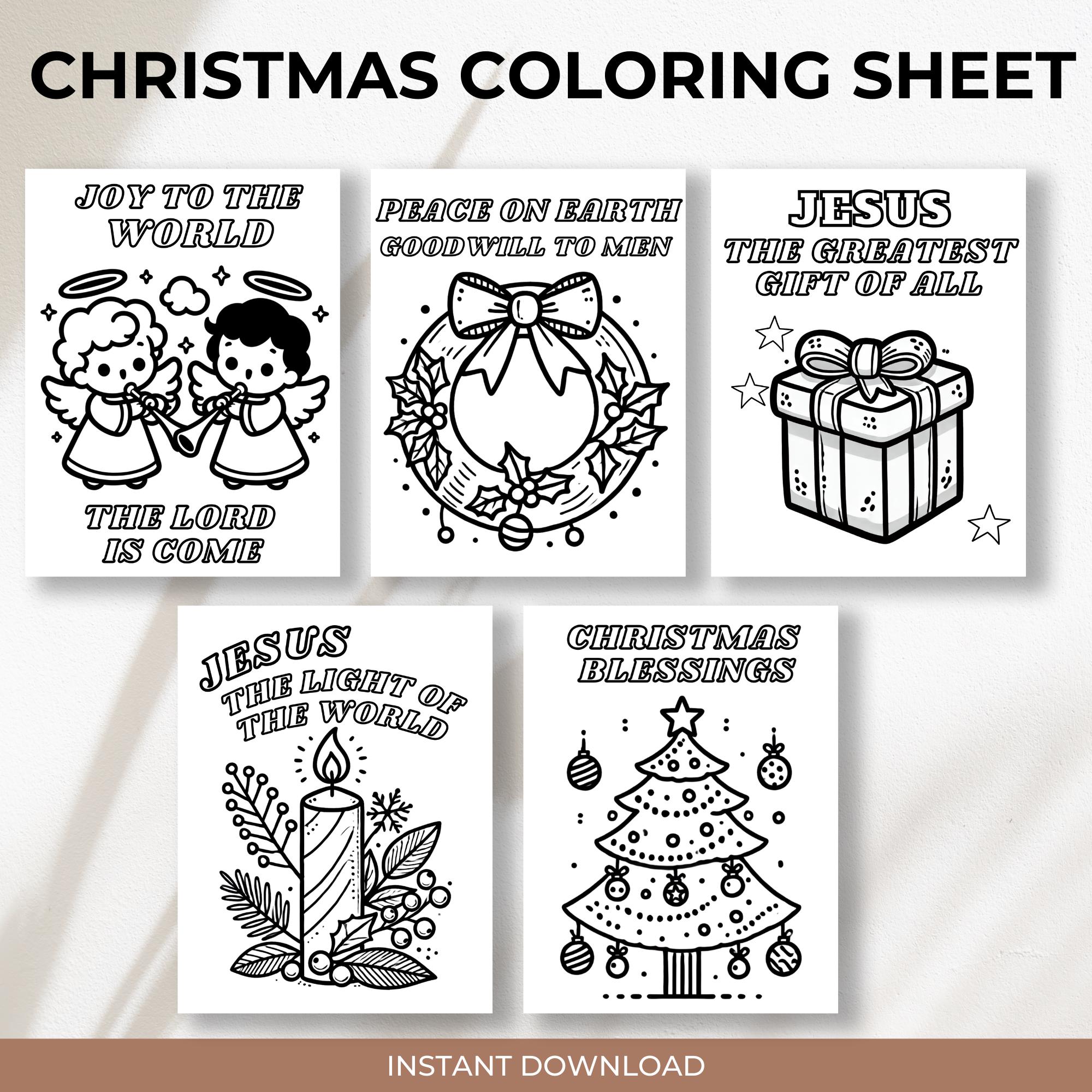 Nativity Faith Printable Coloring Bookmarks Christian Homeschool ...