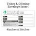 Tithes and Offering Envelope Insert Canva Editable Template | Tithes ...