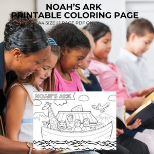 Noah's Ark Coloring Pages Preschool Activities, Christian Homeschool ...