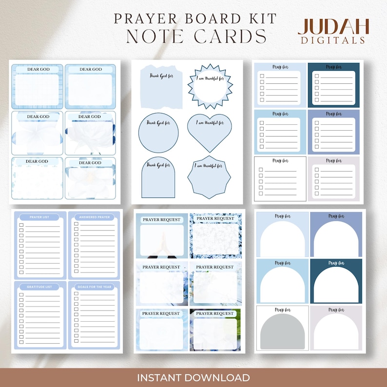 Prayer Board Kit Printable | DIY Prayer Board & Vision Board Printable ...