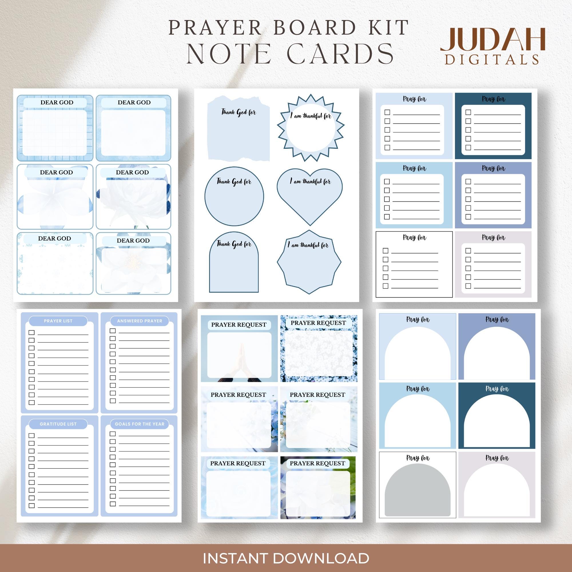 Prayer Board Kit Printable | DIY Prayer Board & Vision Board Printable ...