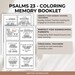 Psalm 23 Coloring Activity Booklet for Kids, the Lord is My Shepherd ...