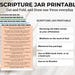 DIY Scripture Jar Printable for Emotional Support, DIY Bible Verse ...