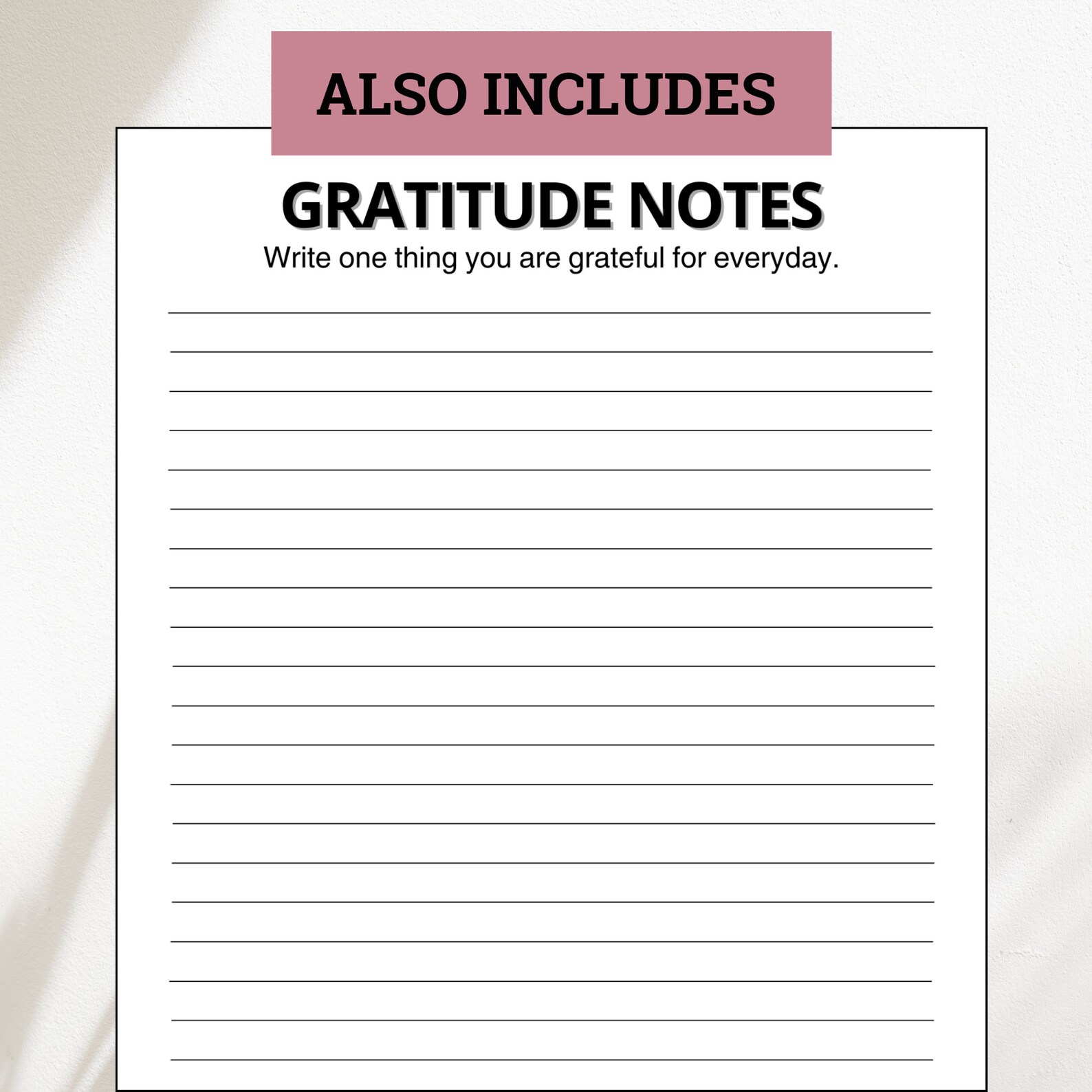 30 Days Gratitude Challenge Printable Template | Christian Thanksgiving ...