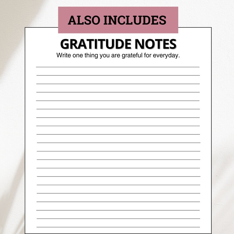 30 Days Gratitude Challenge Printable Template | Christian Thanksgiving ...