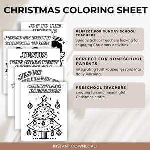 Nativity Faith Printable Coloring Bookmarks Christian Homeschool ...