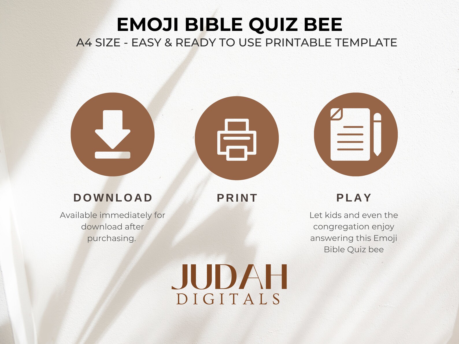 Bible Games, Fun Emoji Bible Quiz, Church Bible Games for Kids, Teens ...