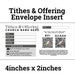 Tithe and Offering Envelope Insert Canva Editable Template | Church ...