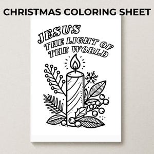 Nativity Faith Printable Coloring Bookmarks Christian Homeschool ...