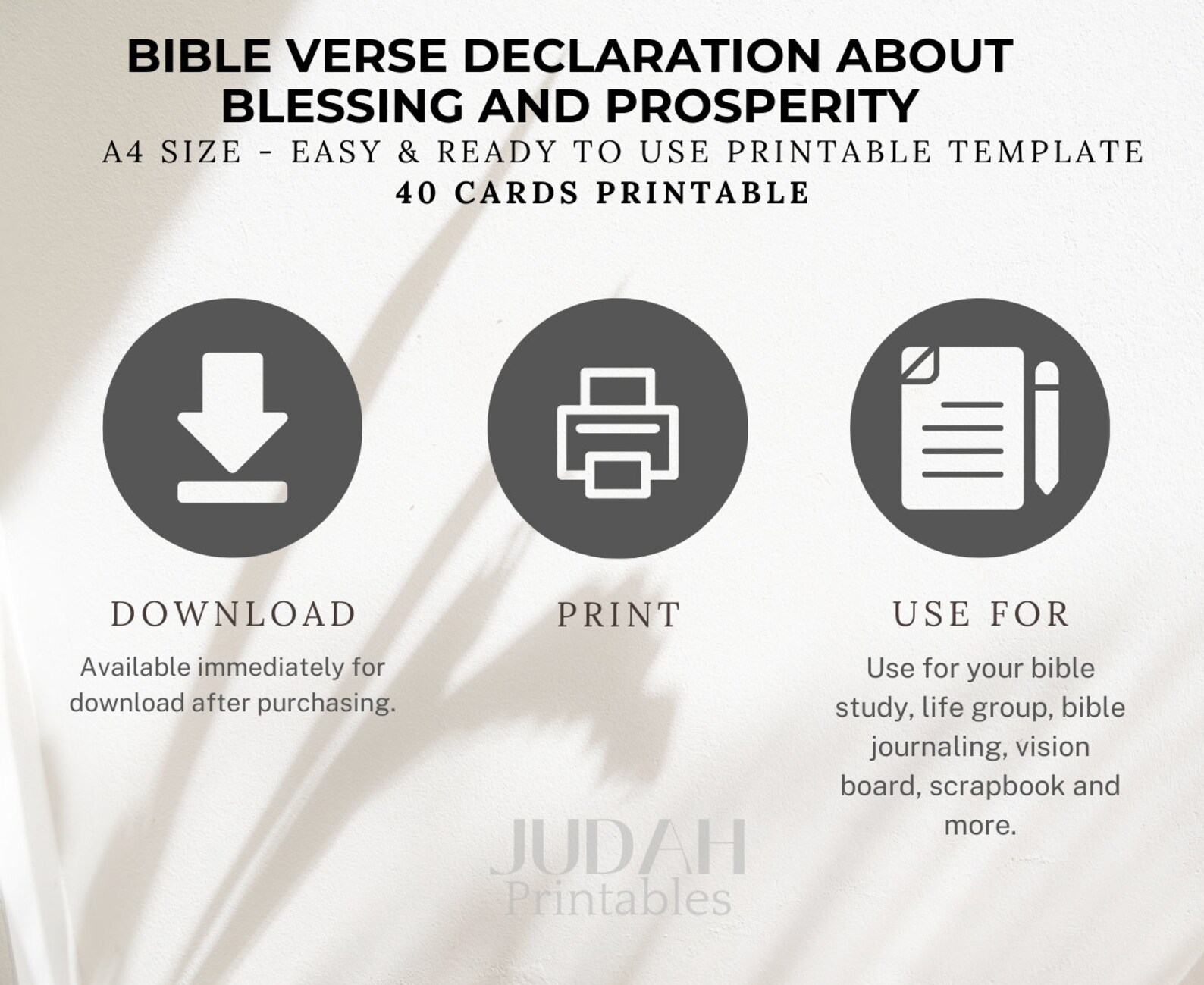 Bible Verse About Blessings and Prosperity Printable Scripture, Bible ...