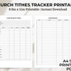 Church Tithe Tracker, Giving Log, Tithes and Offering Tracker ...