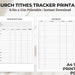 Church Tithe Tracker, Giving Log, Tithes and Offering Tracker ...