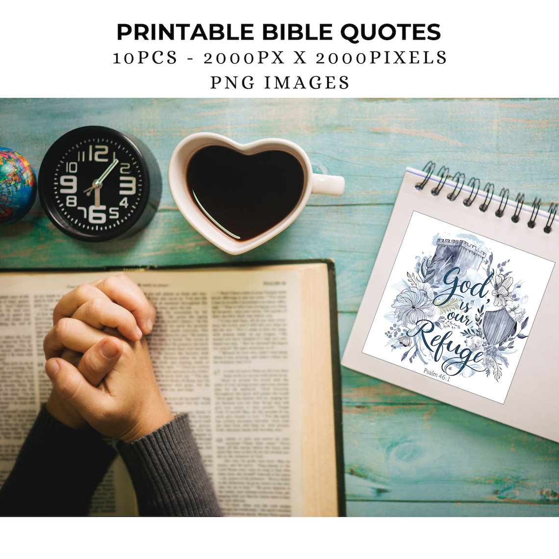 Bible Verse Card Printable, Printable Scripture Bible Verse Card Floral ...