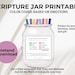 DIY Scripture Jar Printable for Emotional Support, DIY Bible Verse ...