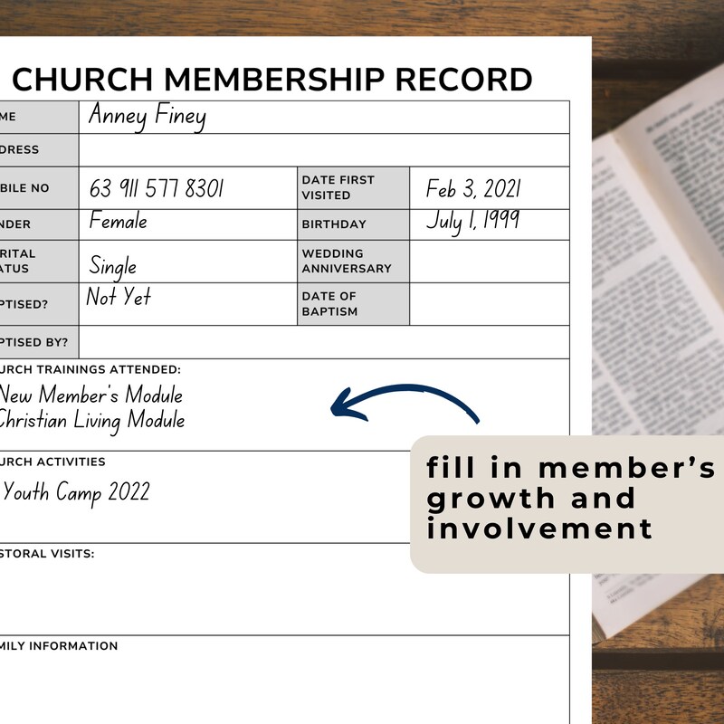 Church Membership Certificate - Etsy