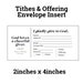 Tithes and Offering Envelope Insert Canva Editable Template - Etsy