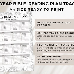 Bible Reading Plan One Year, Bible Study Plan, Chronological Bible Plan ...