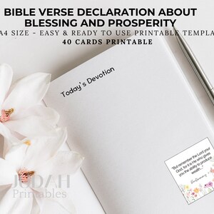 Bible Verse About Blessings and Prosperity Printable Scripture, Bible ...