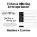 Tithes and Offering Envelope Insert Canva Editable Template Church ...