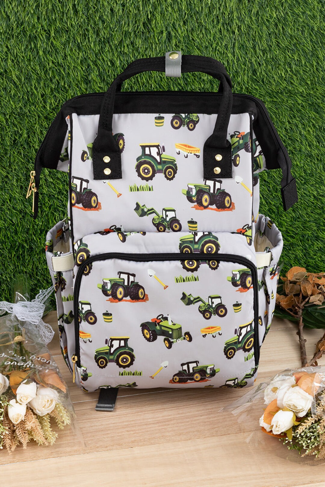 Baby Boys Cowboy Diaper Bag Backpack Farmer Tractor Farm - Etsy