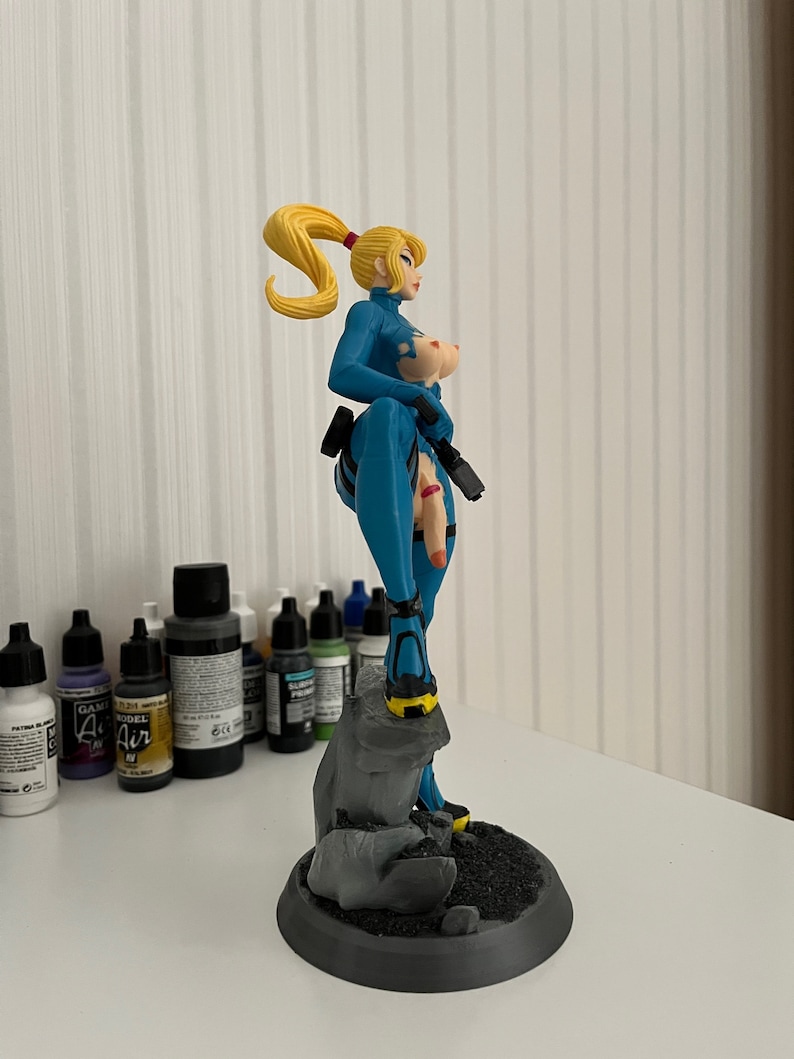 Futa Futanari Samus Aran Metroid Tabletop Homedecor Gamer Sexy - Etsy ...