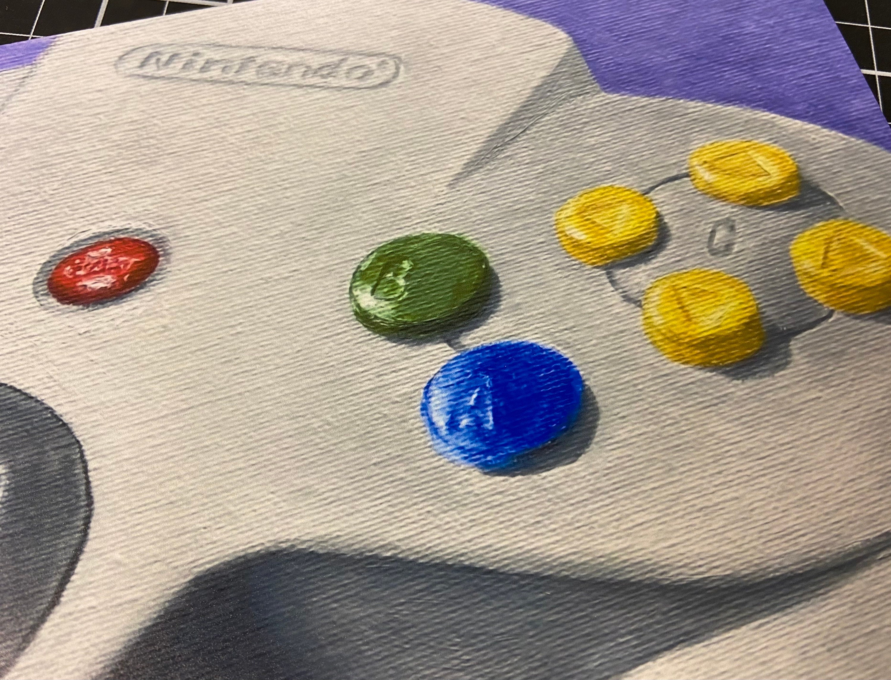 PRINT - N64 Controller Oil Painting "mission Control" Nintendo Retro ...