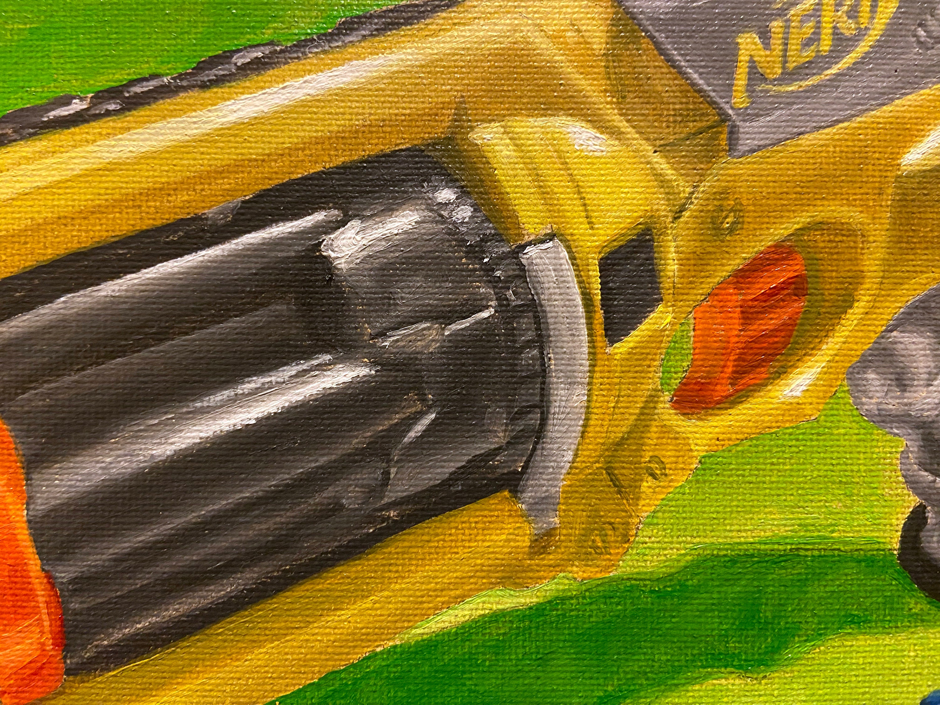 NERF Oil Painting stick 'em Up Retro 8x10 - Etsy