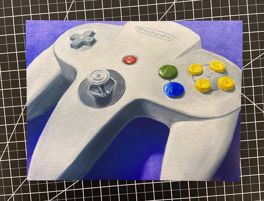 Nintendo 64 Controller Print From Original Oil Painting - Etsy
